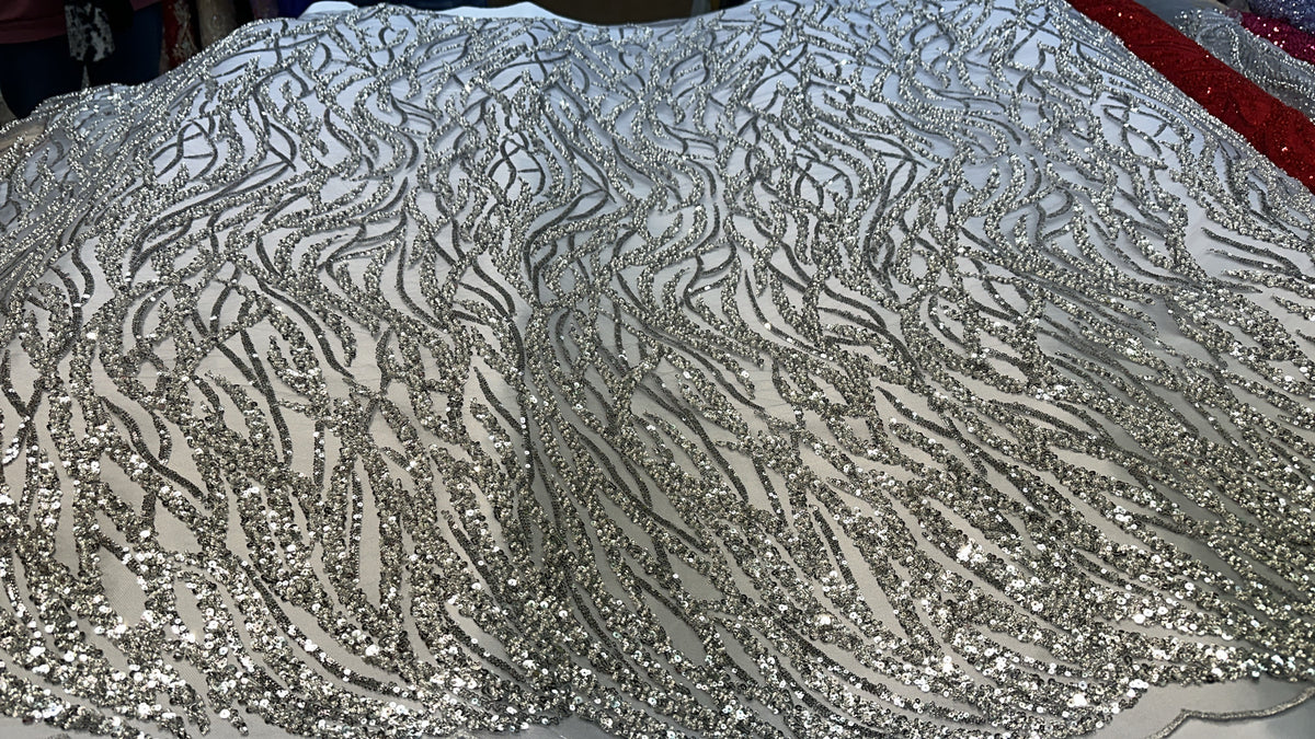 Tree Beaded Lace – Diana Fabrics